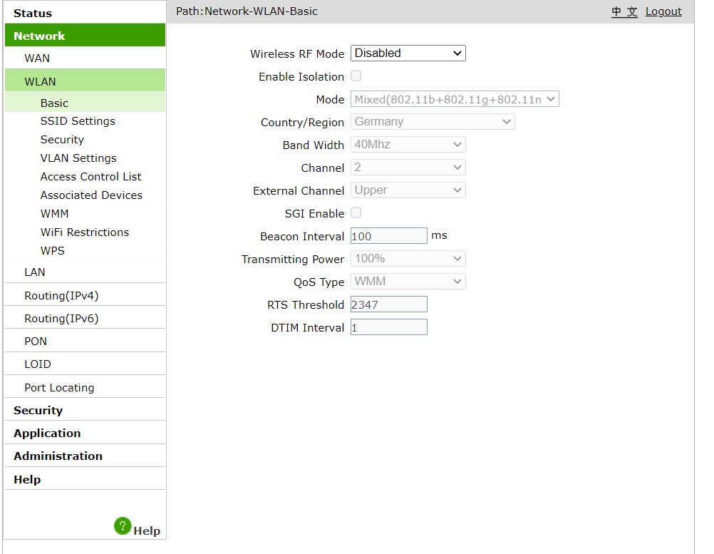 Brak połączenia drukarki i telewizora z siecią 5 GHz: Modem ZTE, Router ...