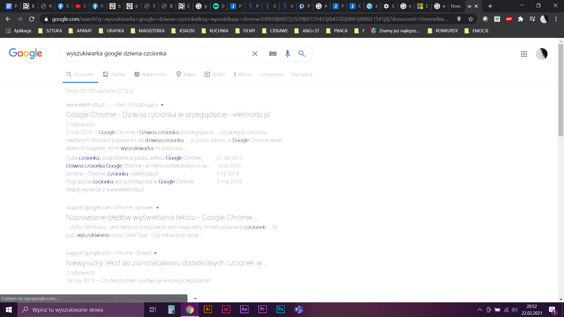 Zmiana czcionki w wynikach wyszukiwania Google - jak przywrócić ustawienia standardowe?