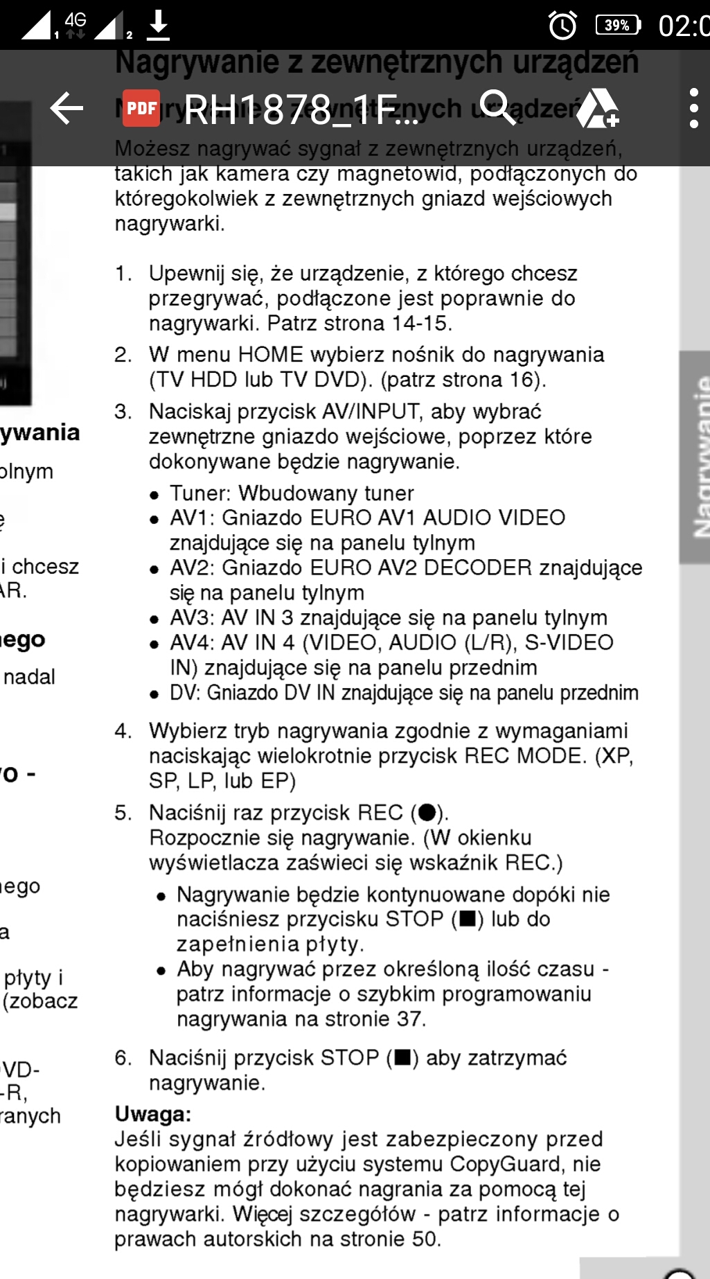 Jak podpiąć video/nagrać coś na płytę, nie mając oryginalnego pilota ...