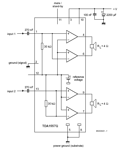 Jak zbudować prosty wzmacniacz mocy m.cz. na TDA1557Q? Schematy i porady