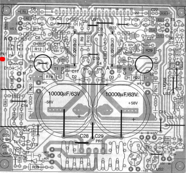 STK4241V – cichy dźwięk i brak basu, brak przekaźnika, zasilanie 13,3V 2mA