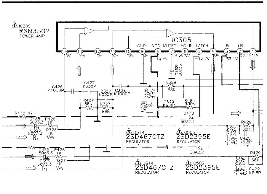 TDA7294 - Grzanie się końcówki po podłączeniu sygnału z wieży RSN3502