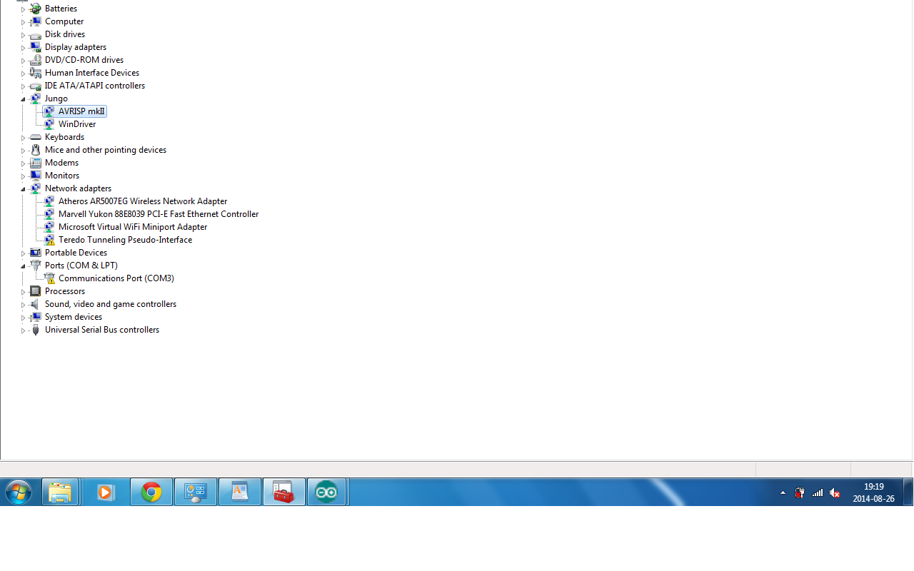 Arduino - avrdude: usbdev_open(): did not find any USB device "usb"