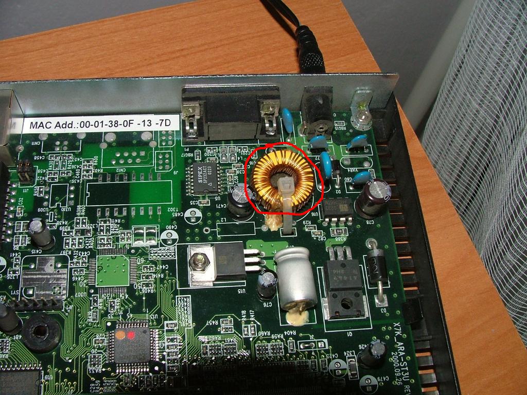 Lucent Cellpipe GA-20 - jak wyeliminować syczenie cewki w modemie?