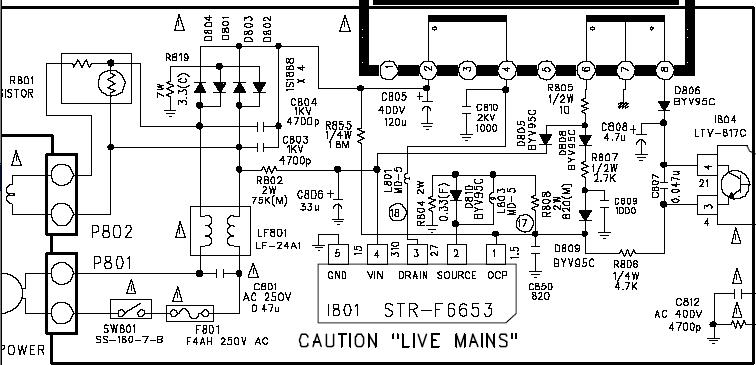 Naprawa zasilacza płyty CP-185 w telewizorze Daewoo po burzy ...