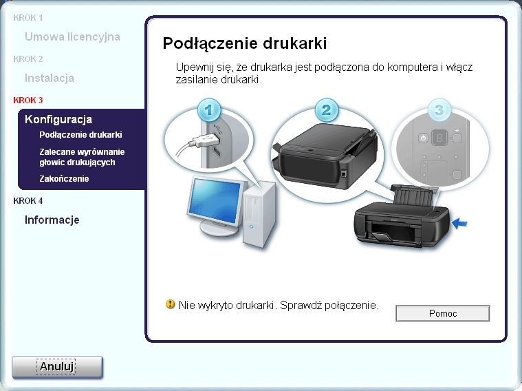 Canon MP282 - Drukarka nie łączy z komputerem od czasu.. Co mogę ...