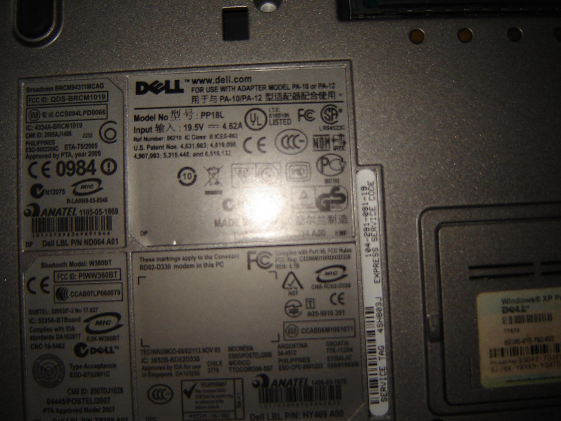 Dell Latitude D630 PP18L - Niewyraźny ekran po ponownym uruchomieniu