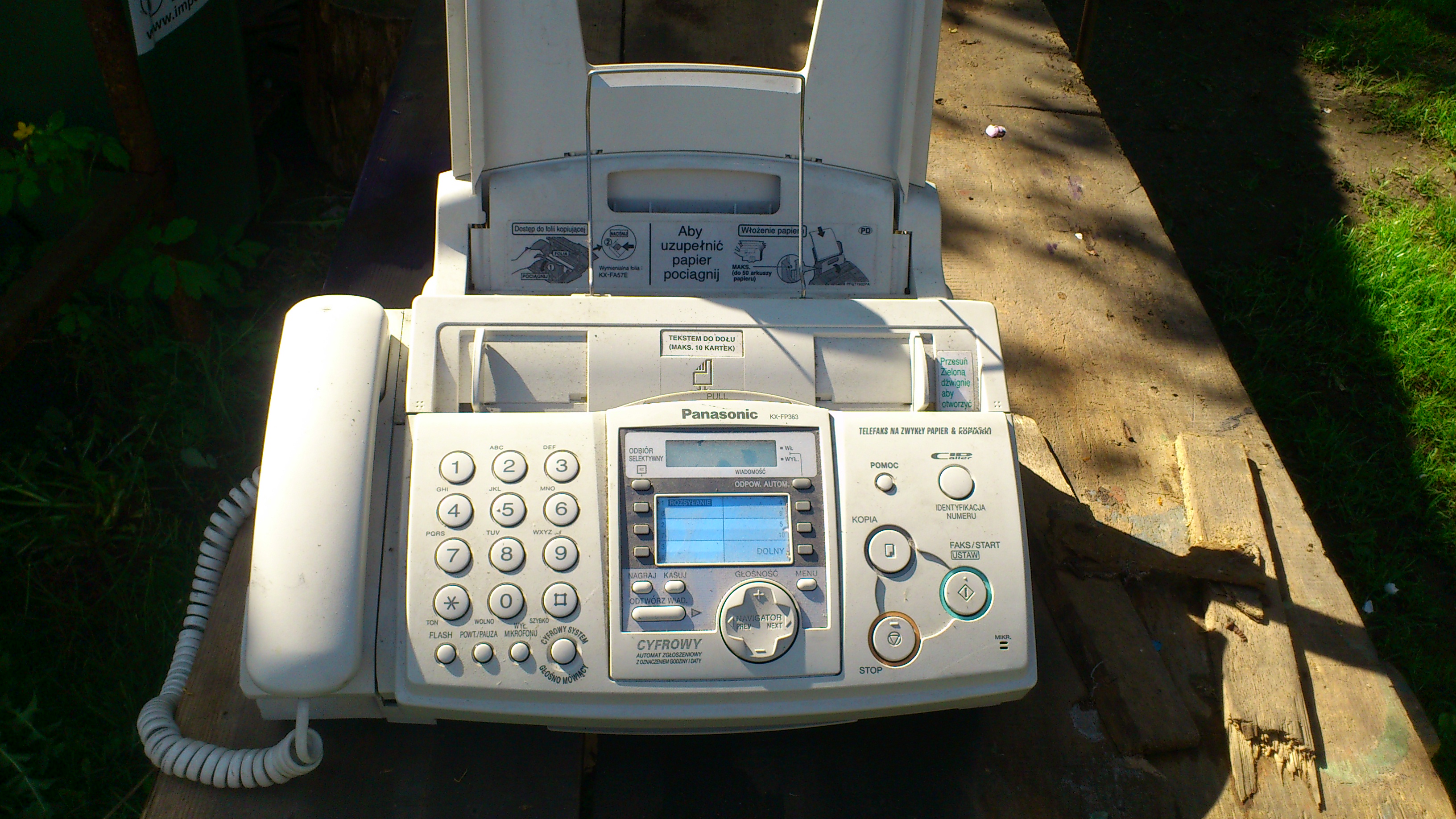 [Sprzedam] Telefax Panasonic KX-FP363 - elektroda.pl