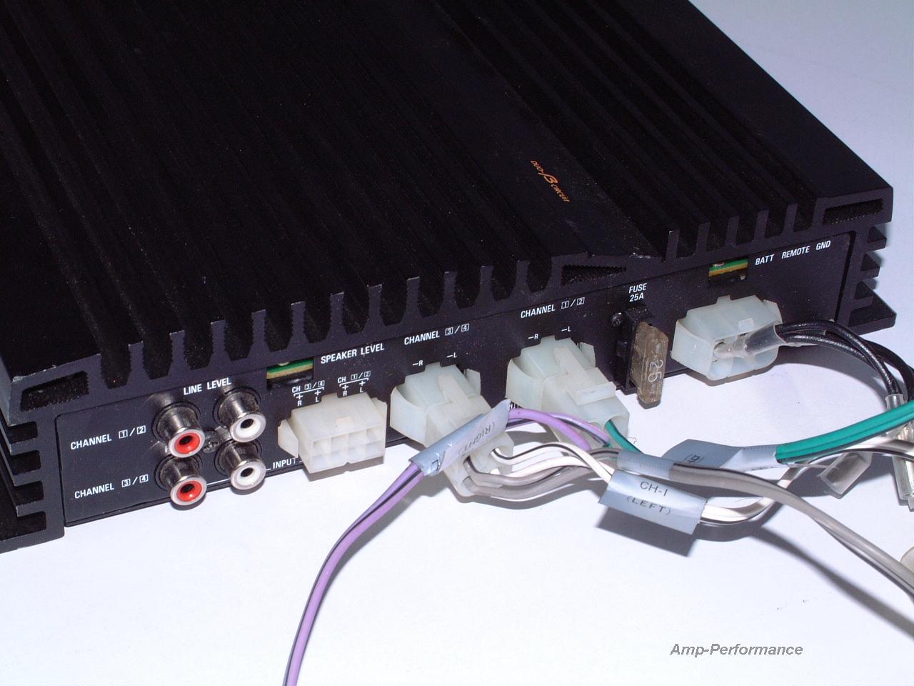 Alpine 3550 – schemat pinów kostki zasilającej 6-pin, opis wyprowadzeń