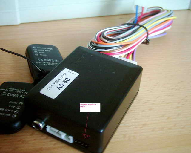 Autoalarm spal as80 - pomóżcie mi podłączyć... - elektroda.pl