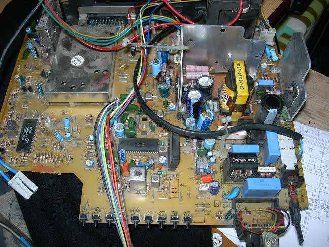 Axxion AX-5020T, płyta Skytronic 1450 -uszkodzony pion