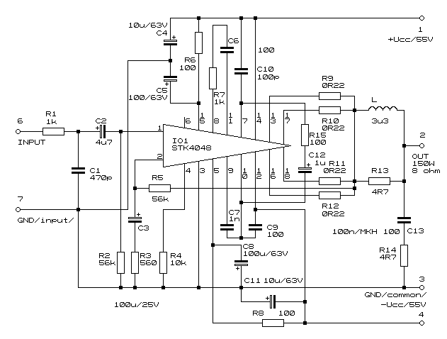 Schemat PCB wzmacniacza audio z układem STK4050 – gdzie znaleźć projekt ...