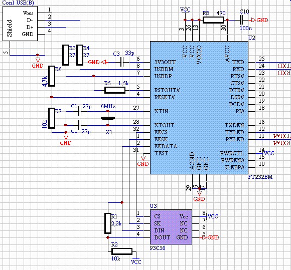 FT232BM - Oprogramowanie nie widzi EEPROM, mimo że układ działa jako ...