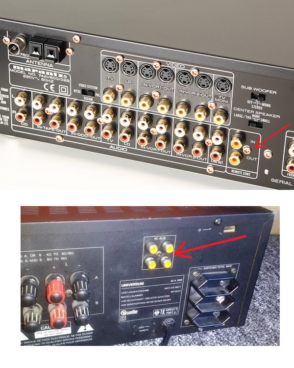 Podłączenie Marantz AV600 i Universum MA-1000 RC Bus