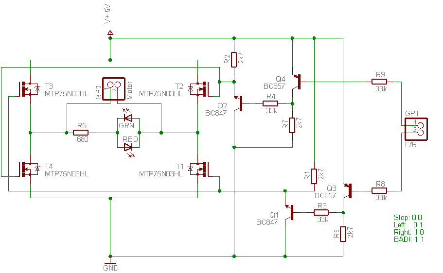 H-Bridge sterowanie silnikiem: grzeją się MOS-FET'y