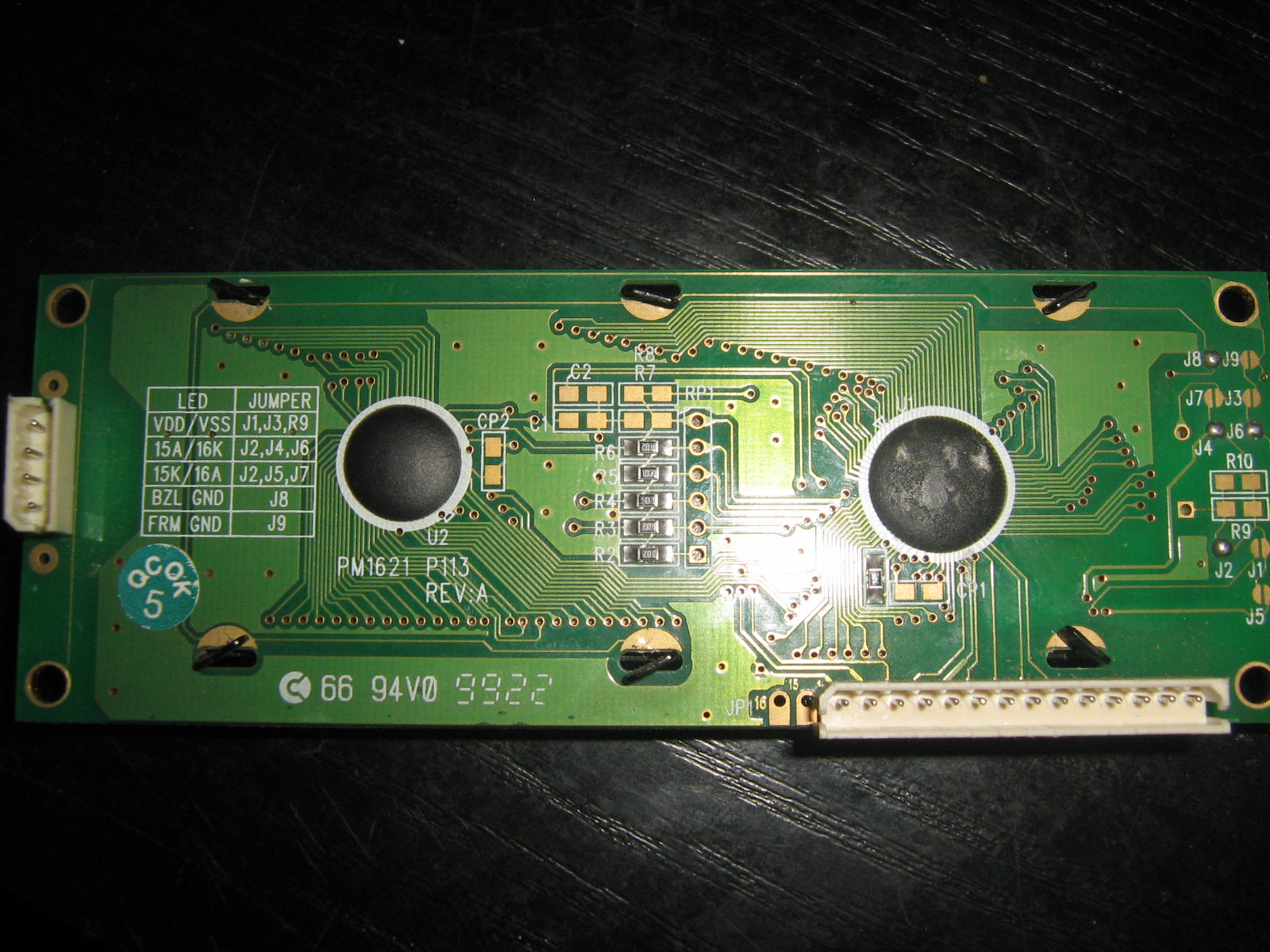 Wyświetlacz PM1621 P113 REV:A – jak sprawdzić zgodność z HD44780?