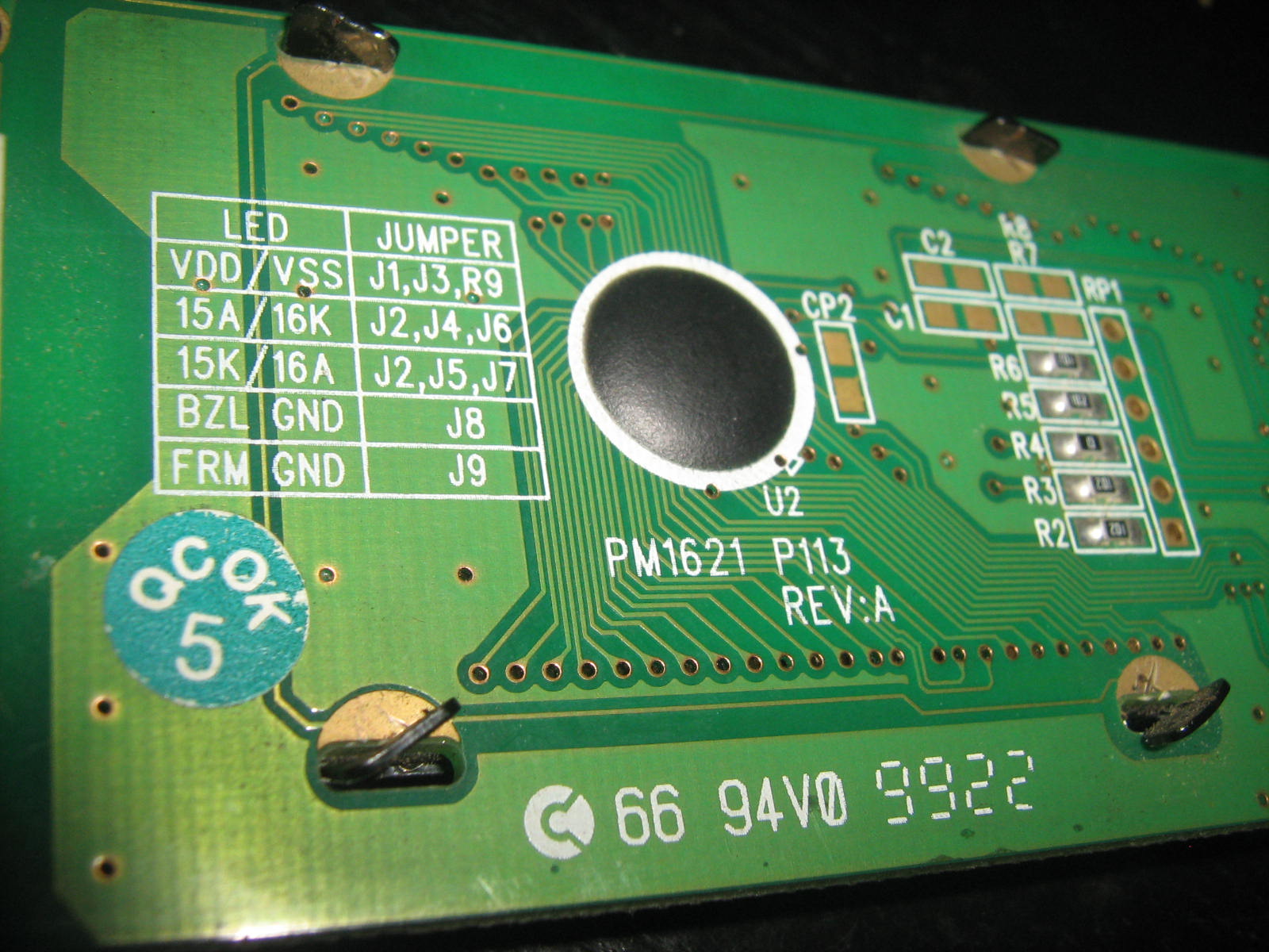 Wyświetlacz PM1621 P113 REV:A – jak sprawdzić zgodność z HD44780?