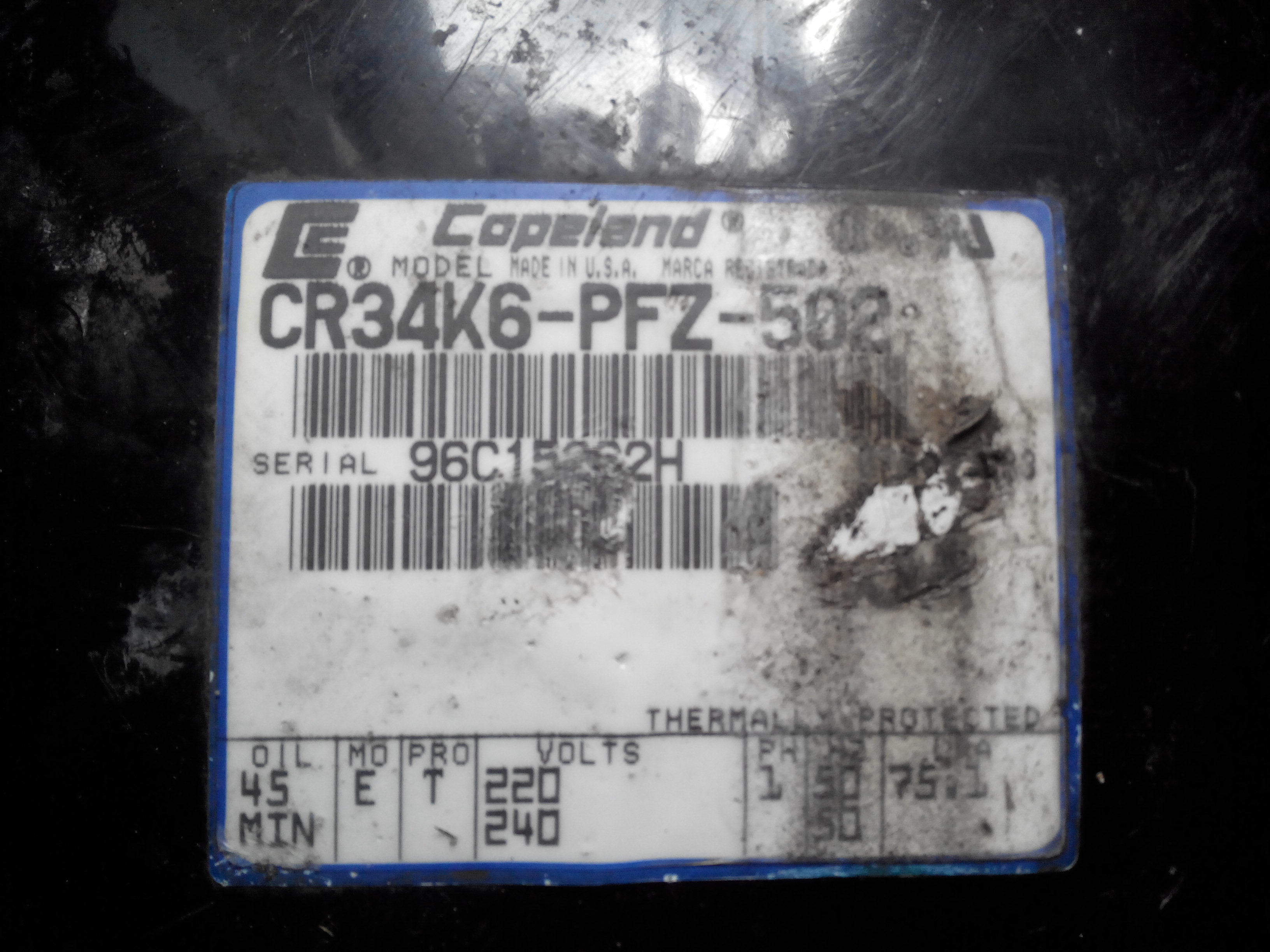 copeland CR34K6-PFZ-502 - Agregat "lodówkowy"