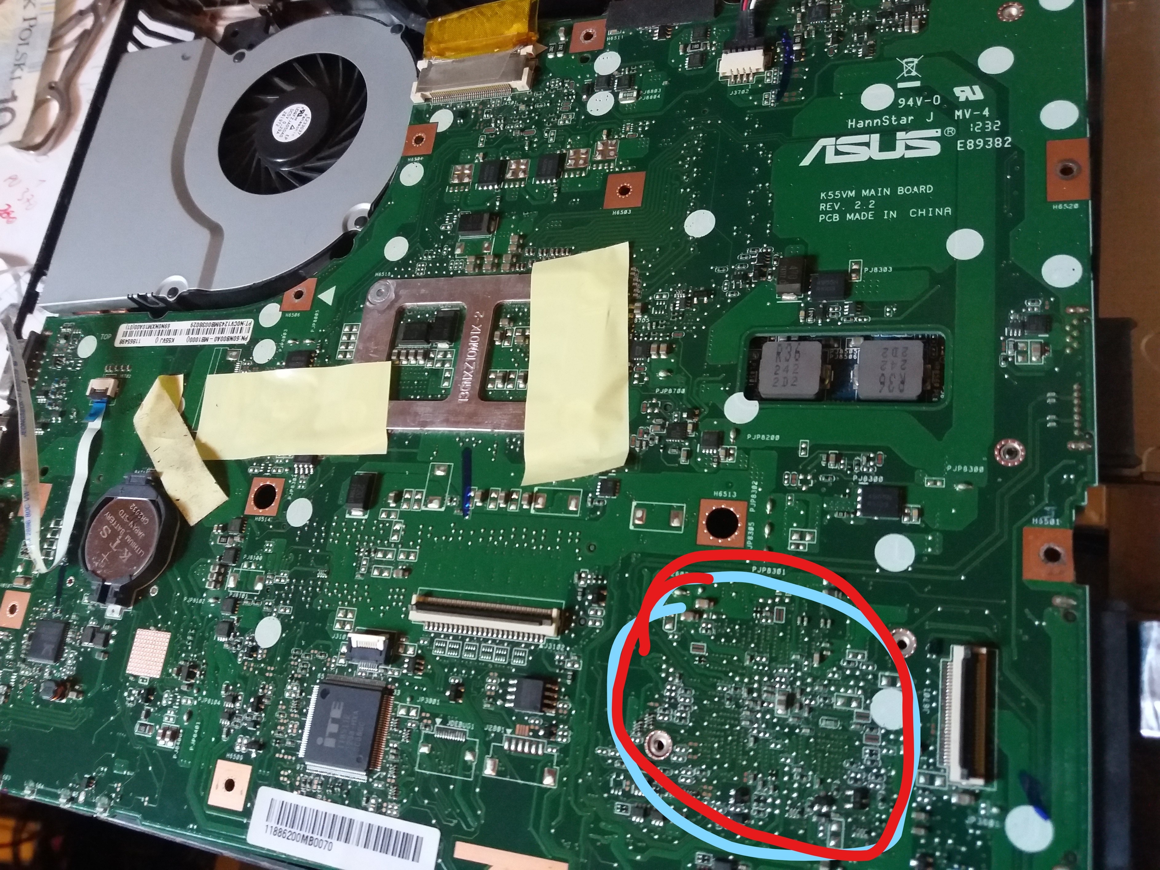 ASUS R500V / K55VM rev2.2 wyłącza się po 20-40 minutach pracy - co ...