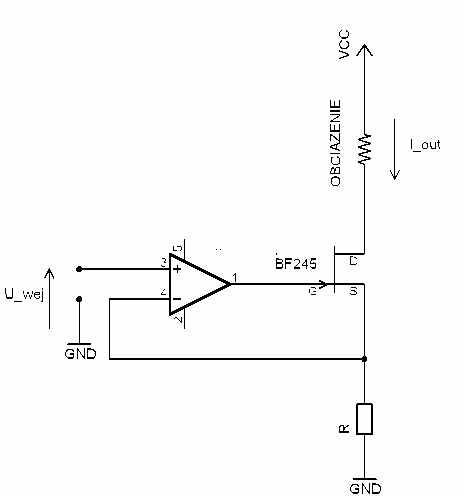 Zamiennik tranzystora BF245B o wyższym prądzie IDS do przetwornika 4-20mA