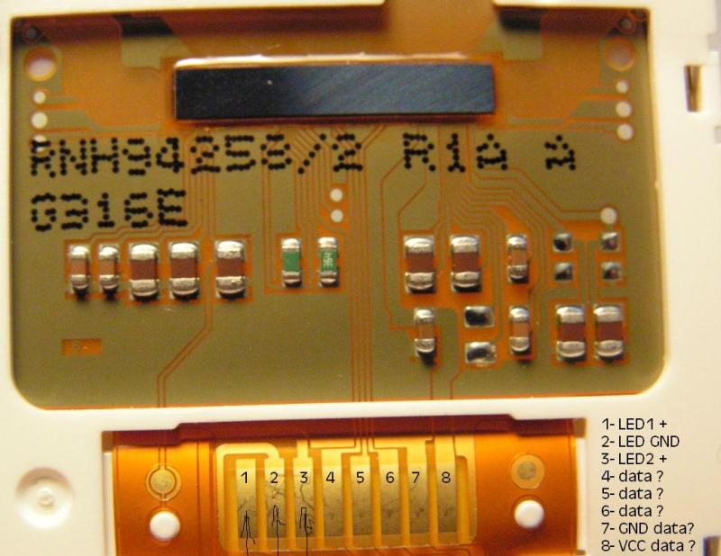 Schemat T310 T300 Sony-Ericsson szukam! (LCD pinout)