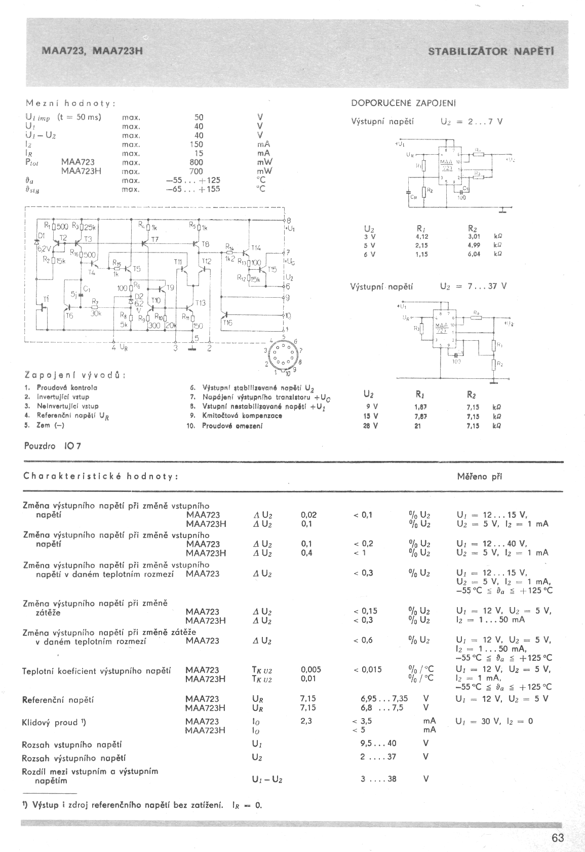 MAA723H TESLA w prostowniku DE-400 - identyfikacja układu z 10 nóżkami