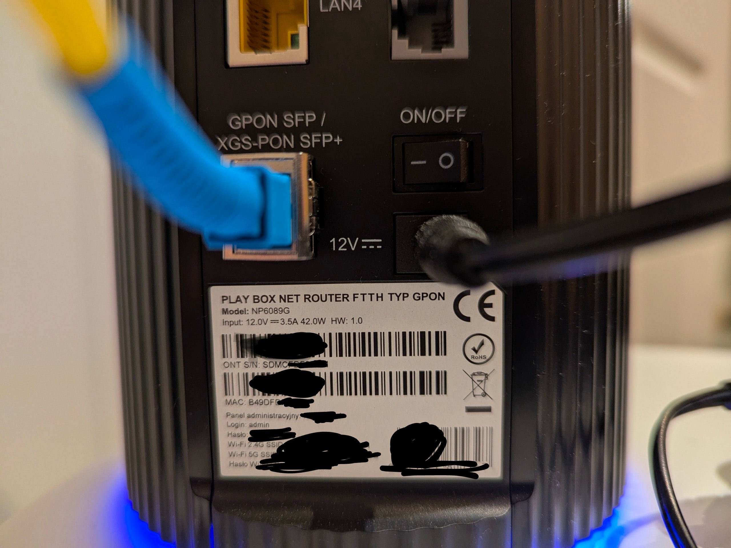 [Rozwiązano] PLAY BOX NET FTTH NP6089G – optymalne ustawienie routera