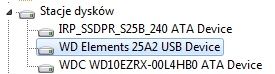 [Rozwiązano] Dysk zewn. WD 1TB (Elements 25A2) niewidoczny w systemie