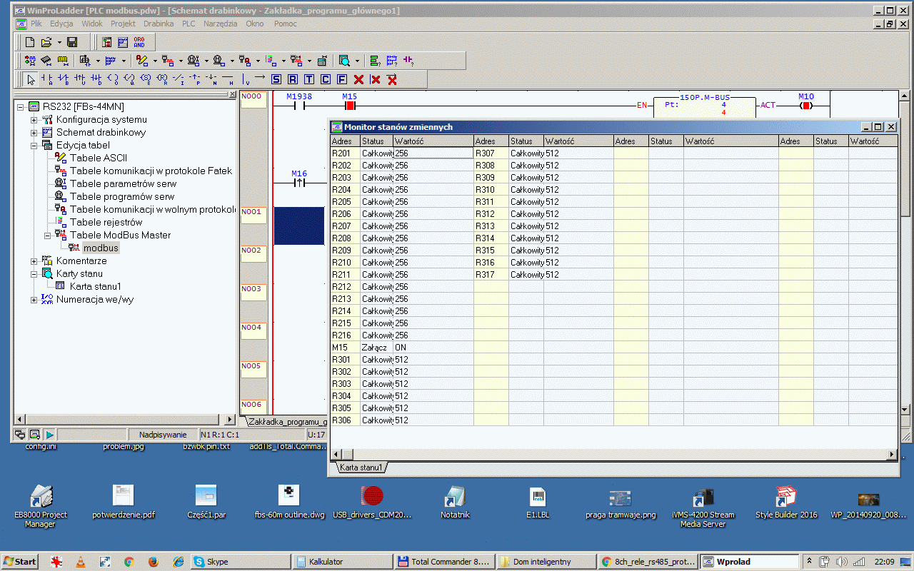 FATEK - modbusRTU - R4D3B16 (Eletechsup) relay board