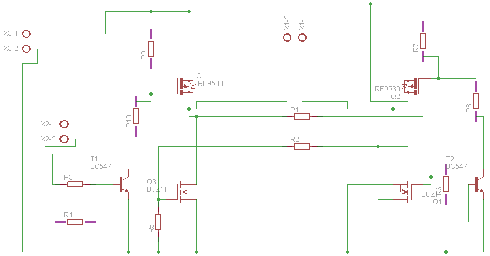 Mostek H do silnika wycieraczek – analiza schematu, nie działa po złożeniu