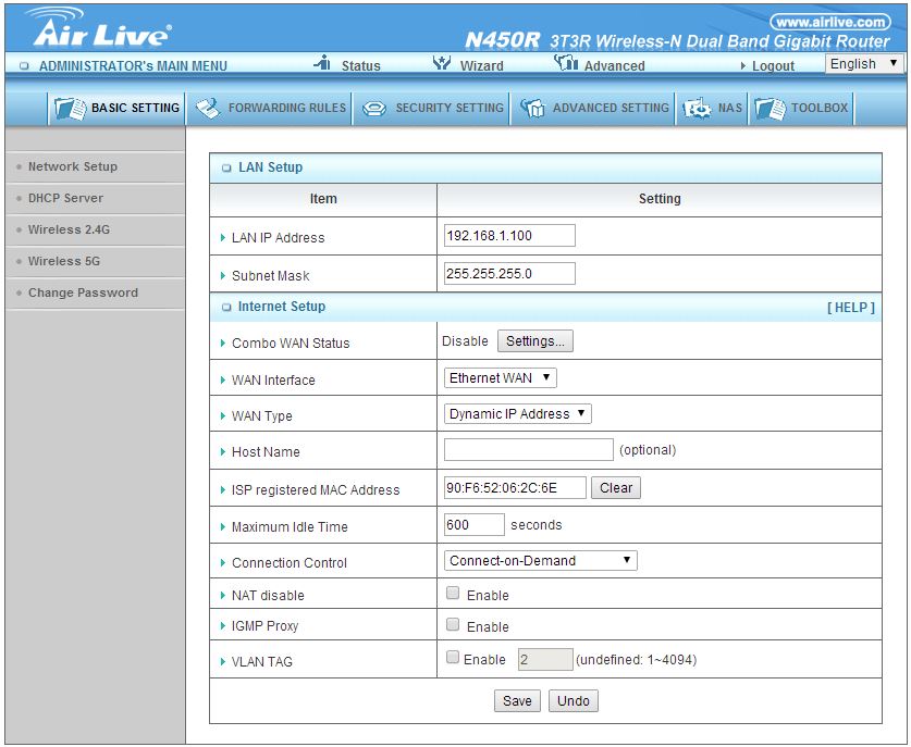 TC7200 N450R - UPC Technicolor TC7200 + router AirLive N450R