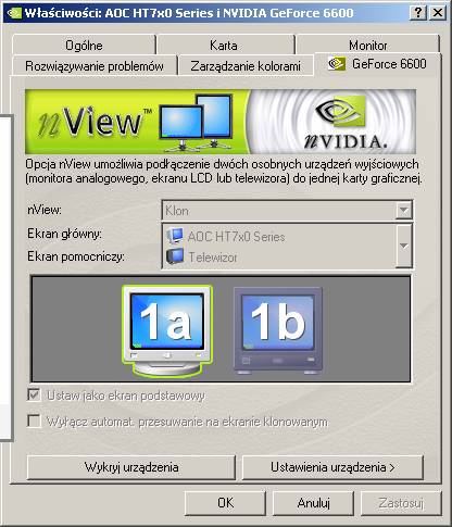 TV OUT i WinFast A360 - jak zrobić, by obraz był na obydwu ekranach?