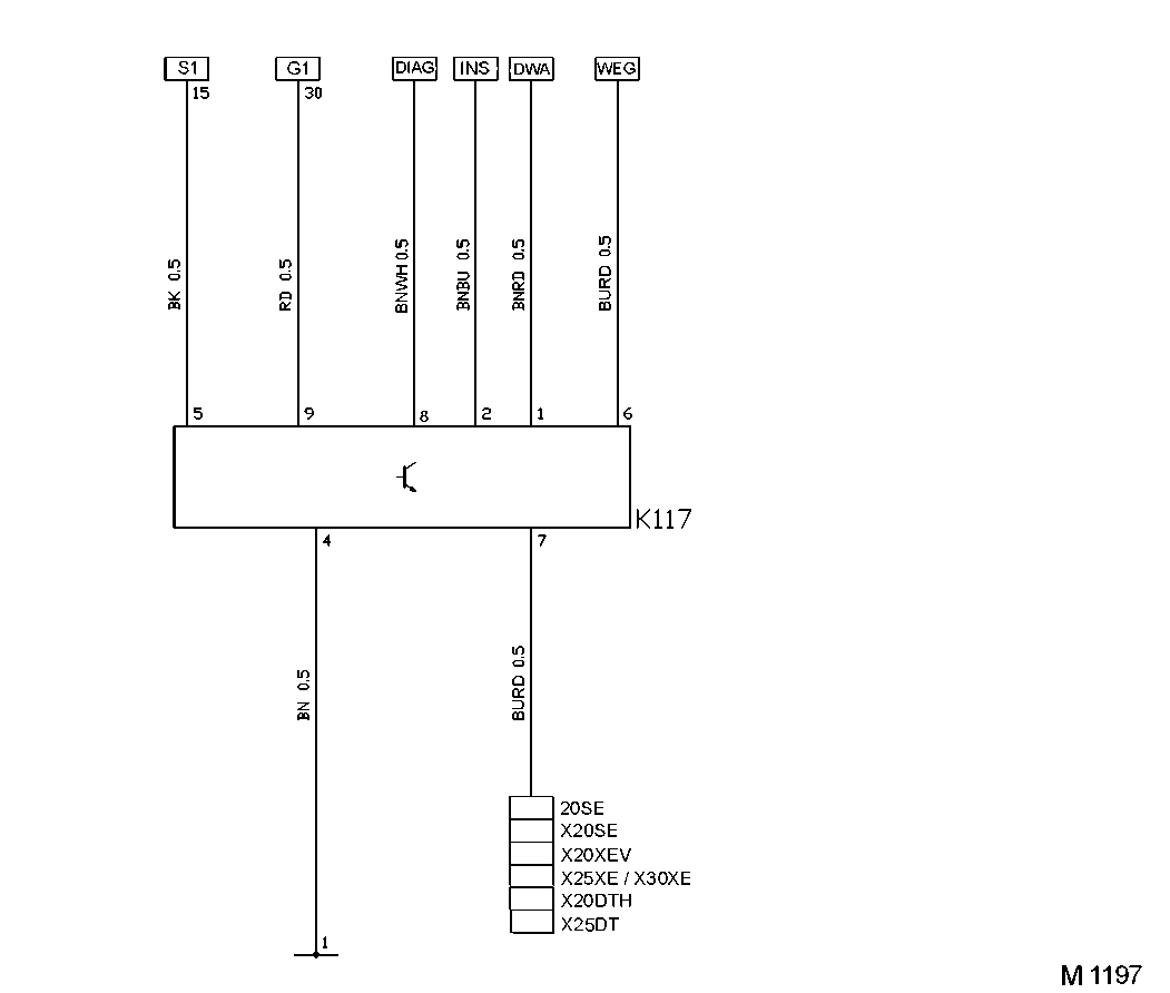 Schemat immobilizera do Opla Omega 1998 - poszukiwany diagram