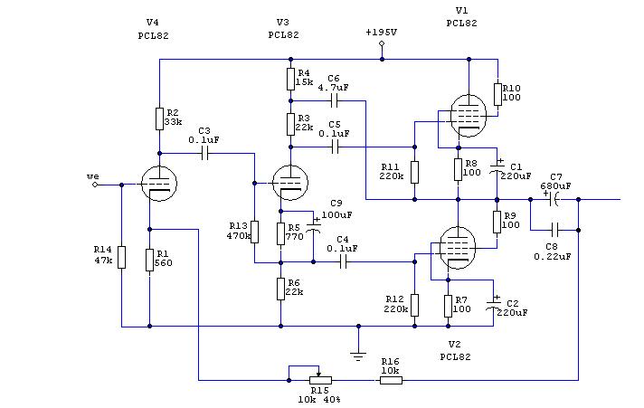 lampowy wzmacniacz słuchakowy - projekt i realizacja