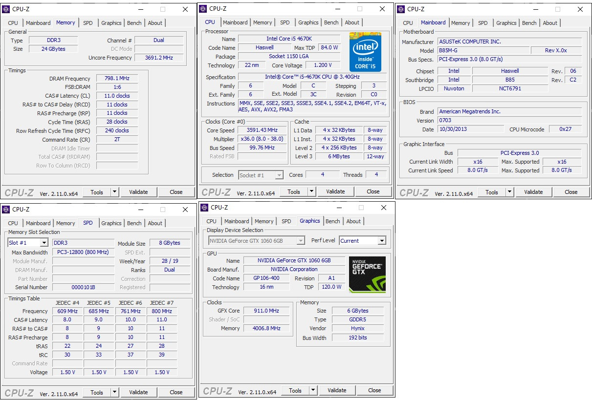 Jaki procesor do ASUS B85M-G z GTX 1060 Ti i 24GB RAM DDR3?
