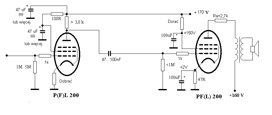 Budowa wzmacniacza lampowego na PFL200 i E88CC z części z telewizorów ...