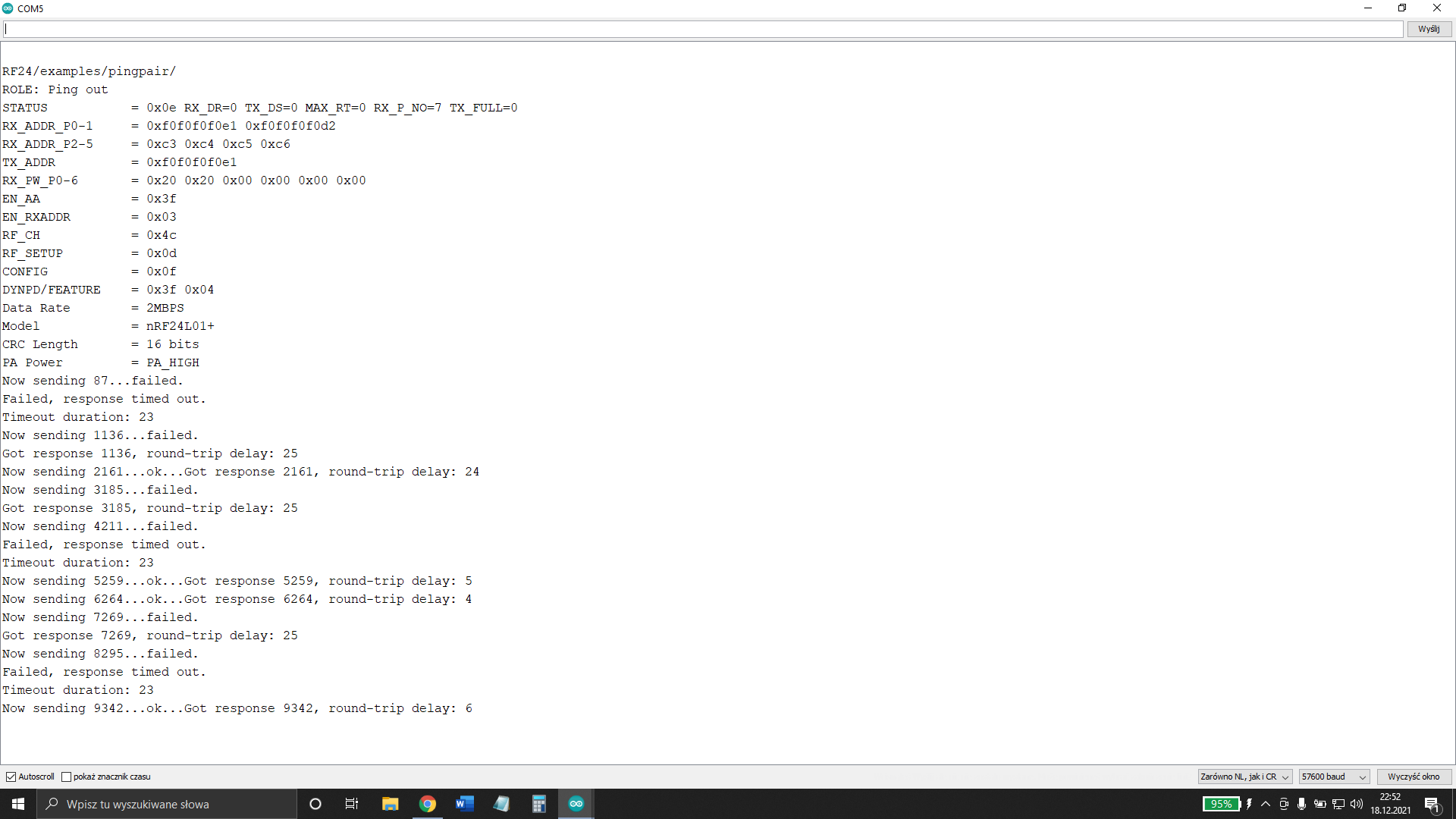 Ulepszanie komunikacji i zasięgu pomiędzy modułami nrf24l01 z wykorzystaniem Arduino Uno