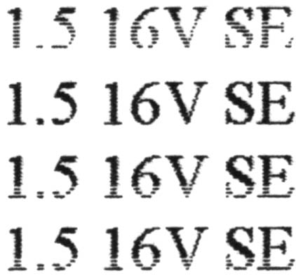 HP DeskJet 695C - Niewypełnione litery i niska jakość druku kolorowego