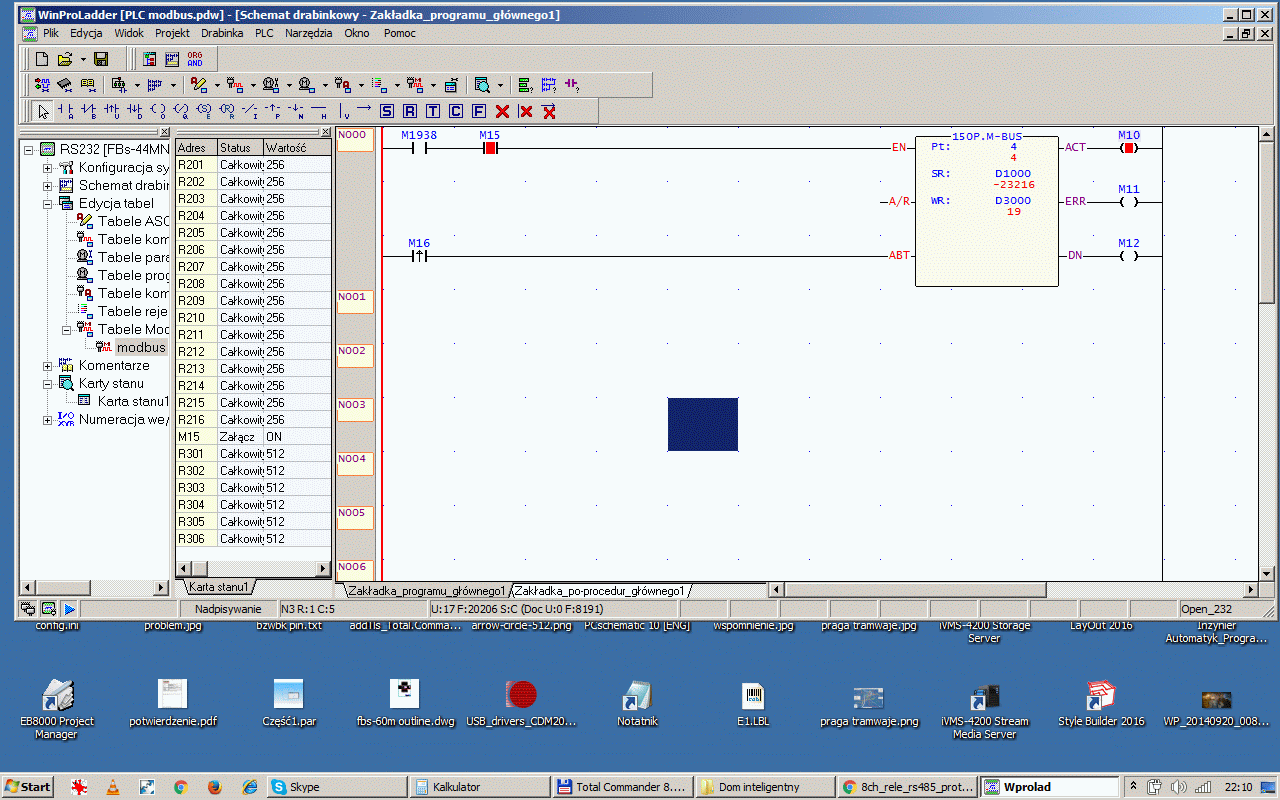 FATEK - modbusRTU - R4D3B16 (Eletechsup) relay board