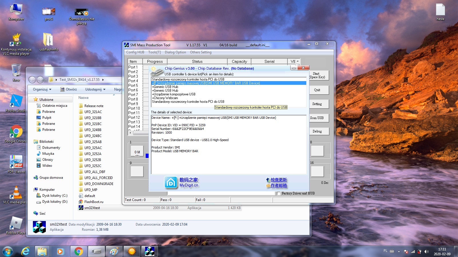 Pendrive iRob - Windows 7 widzi pamięć ale nie otwiera SMi USB memory bar
