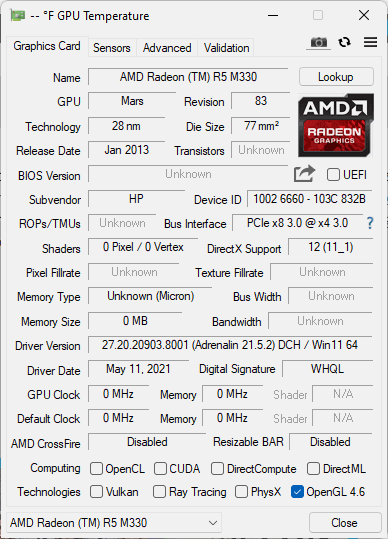 [Rozwiązano] Dlaczego karta graficzna AMD Radeon R5 M330 zawiesza system?