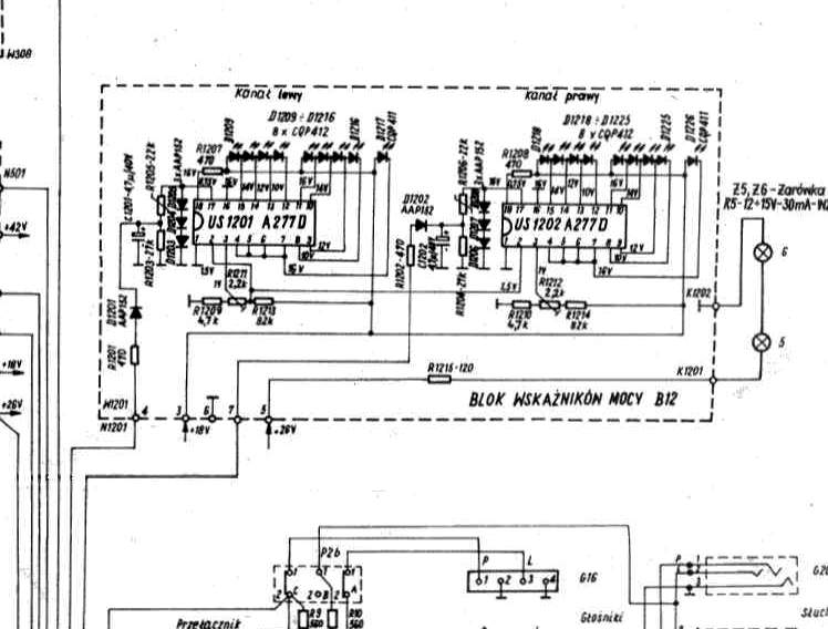 Radmor 5412 – nieprawidłowe działanie skali diodowej LED, wymiana A277D ...