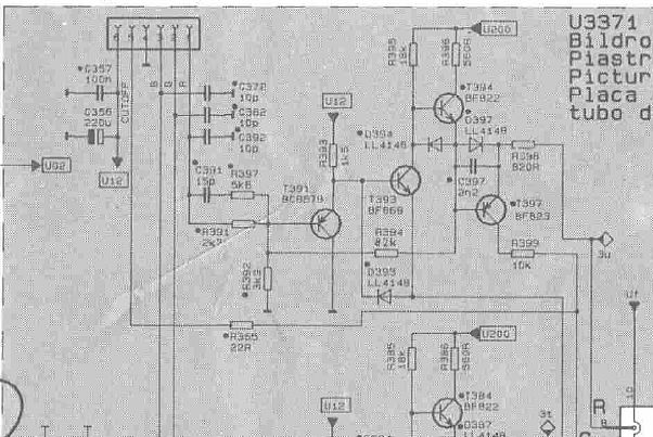 Loewe Calida 72 - uszkodzenie toru czerwieni, wypalony rezystor 560 ohm