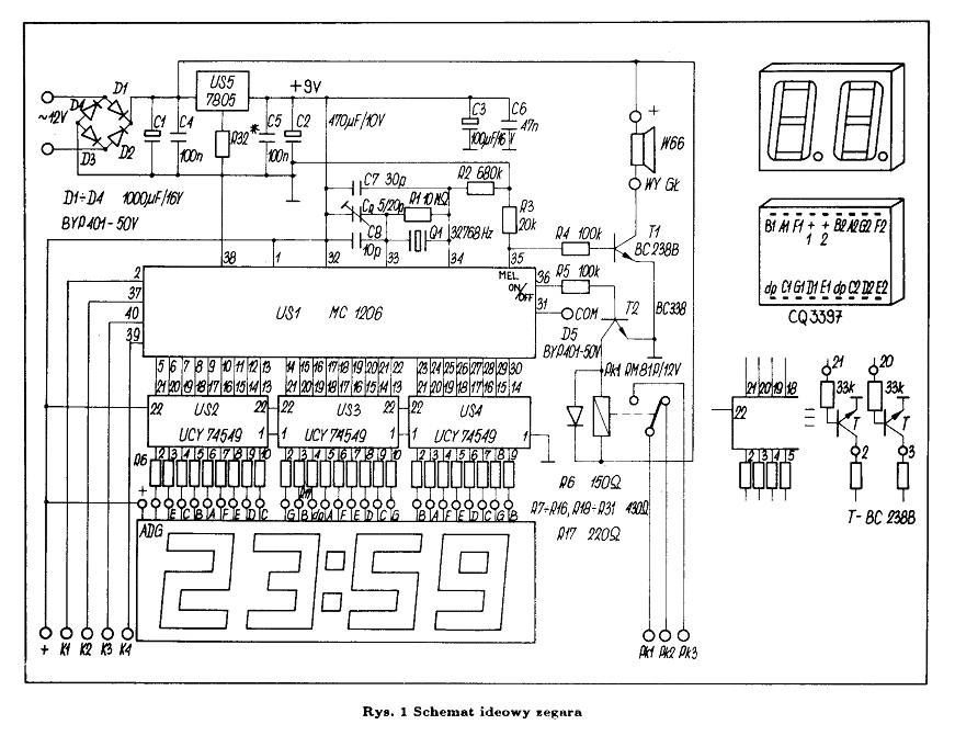 Gdzie znaleźć schemat płytki z układem MC1206 i tranzystorami sterującymi?