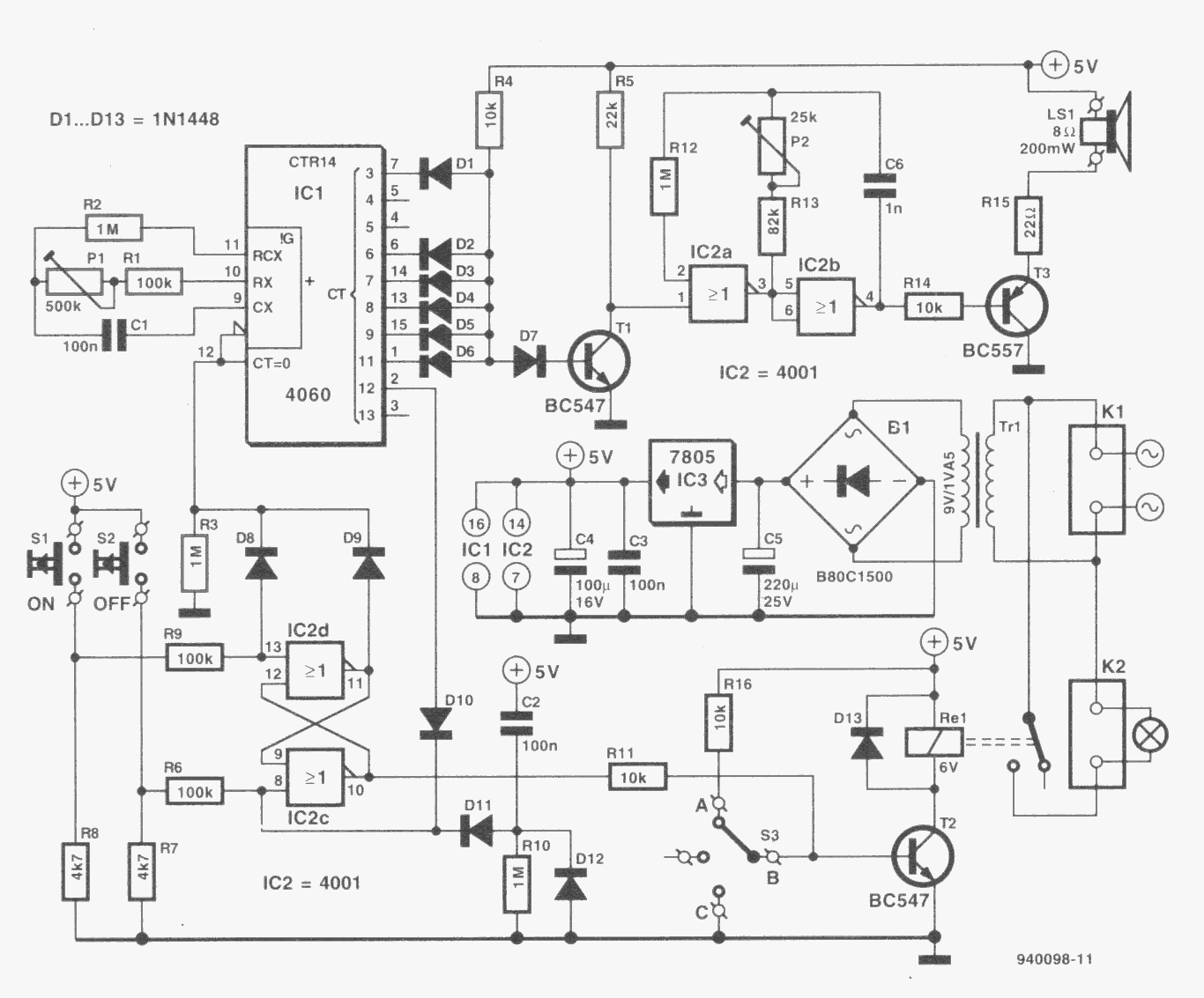 Regulacja czasu w timerze na CD4060 nie działa – brak reakcji na zmianę RC