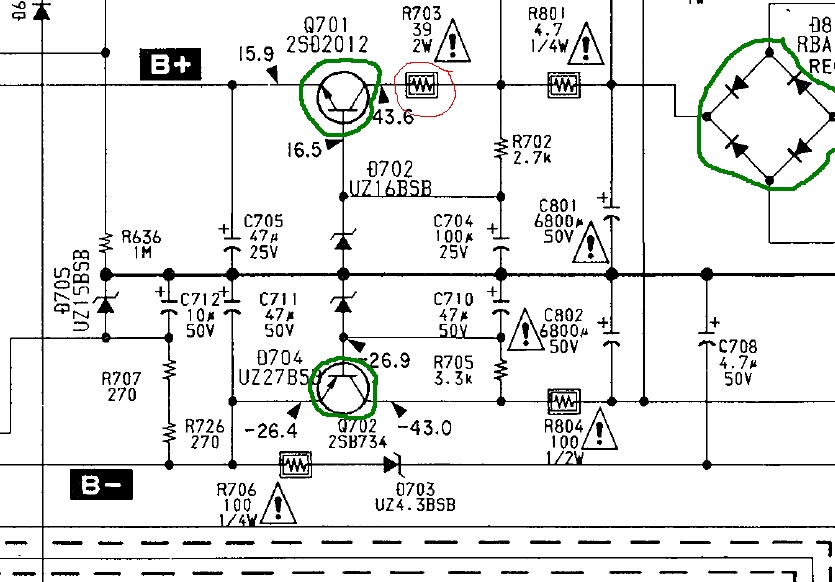 sony str av270 ,wyswietlacz nie działa , problem z masą.