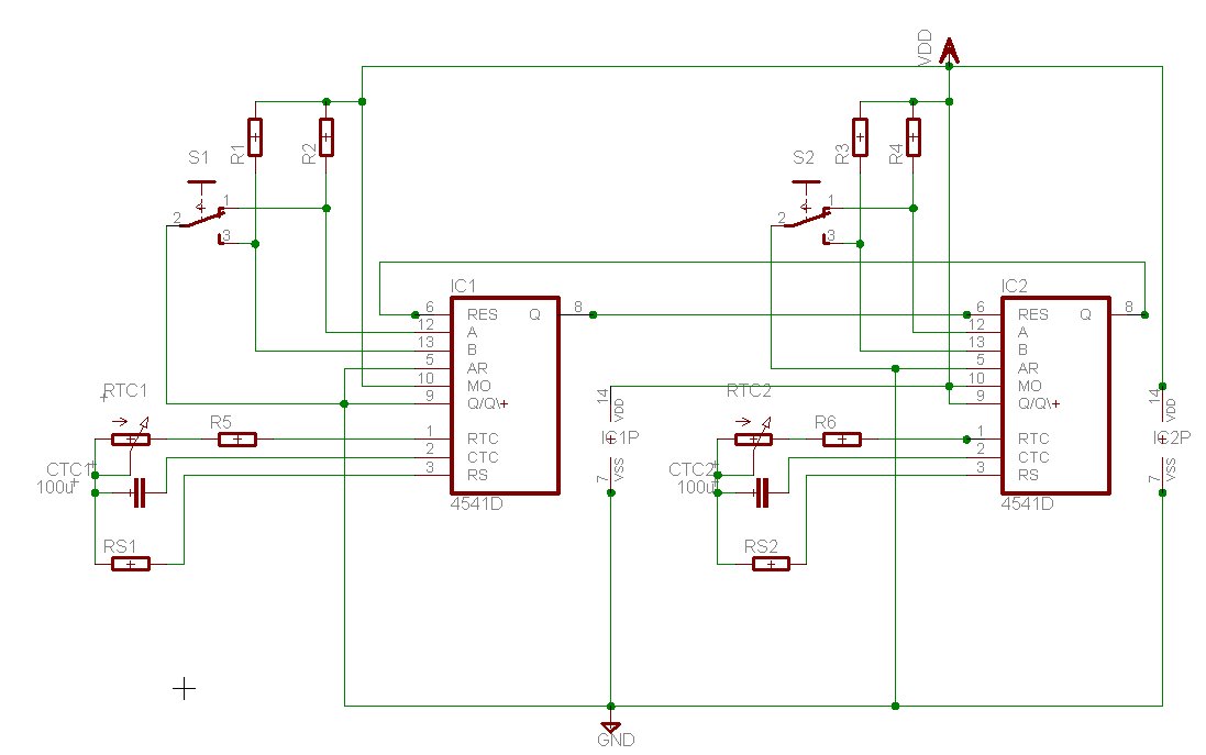 Timer 4541: Potencjometr Rtc i przełącznik w Eagle - jak podłączyć?