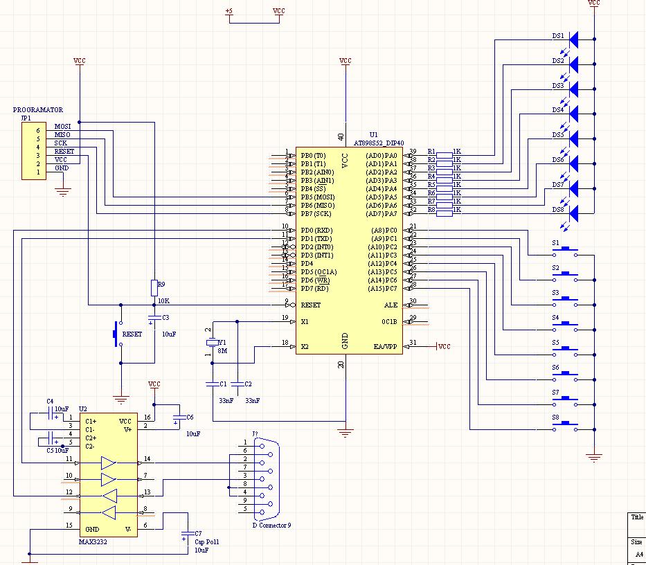 Jak zbudować układ zewnętrzny do AT89S52 do sterowania urządzeniami?
