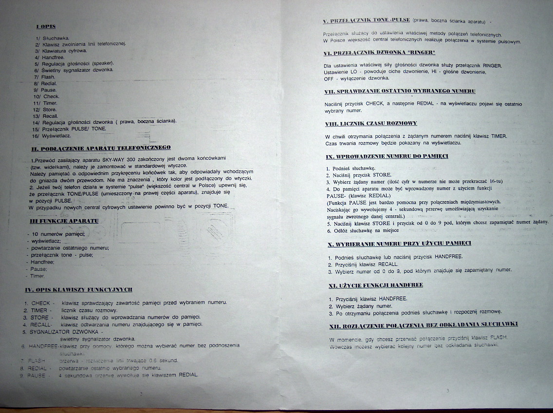 Jak zmienić zakodowane numery w telefonie Veris SKYWAY 300?