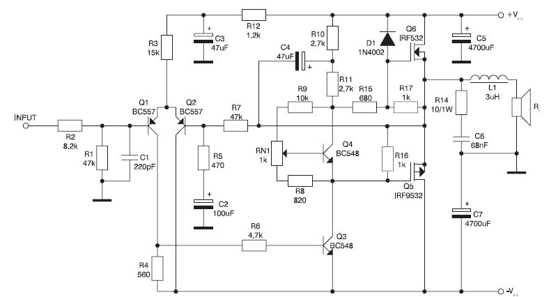 Wzmacniacz MOS-FET, czy można zamienić IRF532 na IRF530